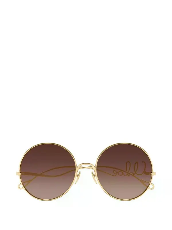 Chloé Round-frame Sunglasses - Gold