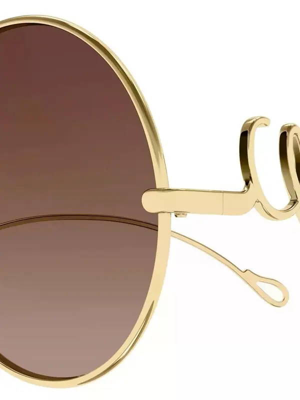 Chloé Round-frame Sunglasses - Gold