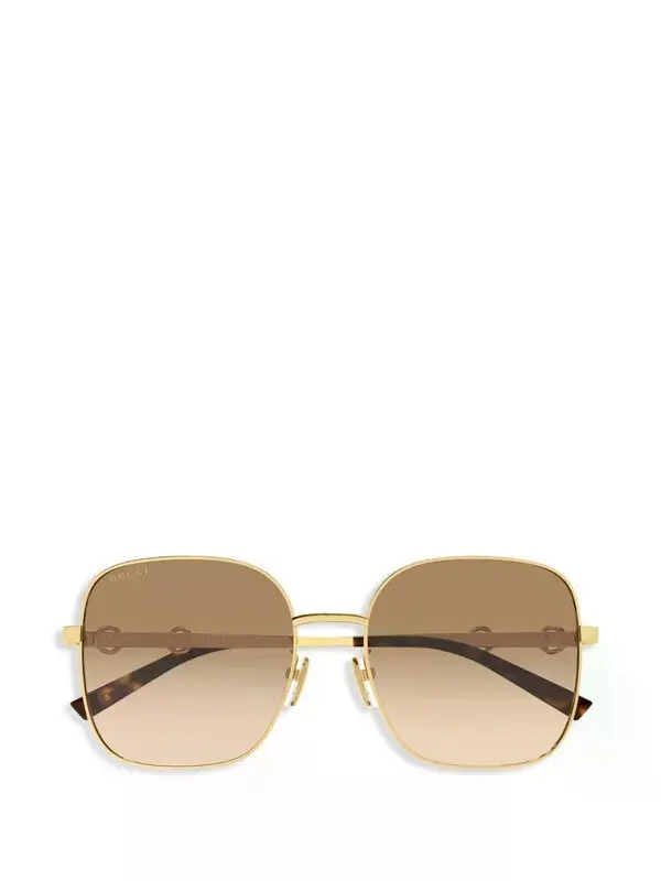 Gucci Square Sunglasses - Gold