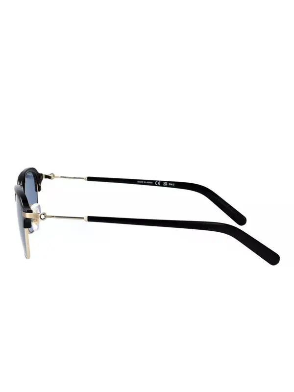 Montblanc Square-frame Sunglasses - Black