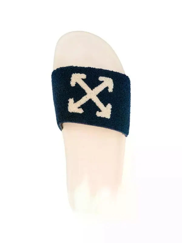 Off-White Arrow Textured Flip Flops