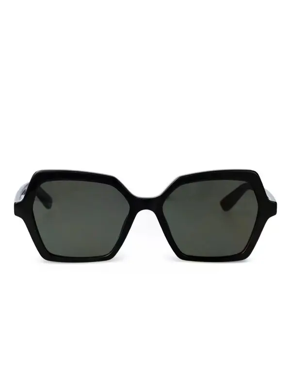 Alexander McQueen Geometric-frame Sunglasses - Black