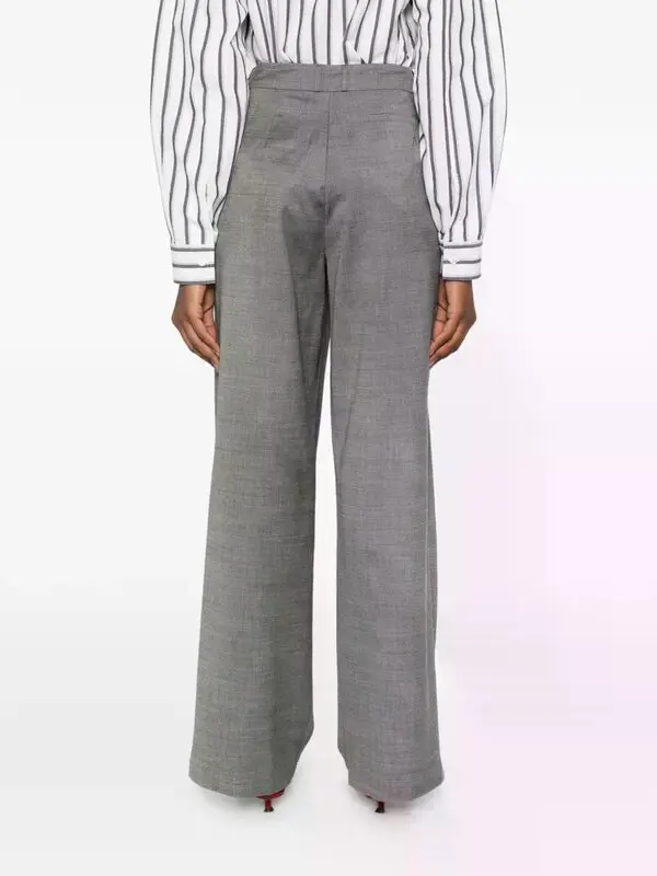 THE FRANKIE SHOP Pleated Straight Leg Trousers