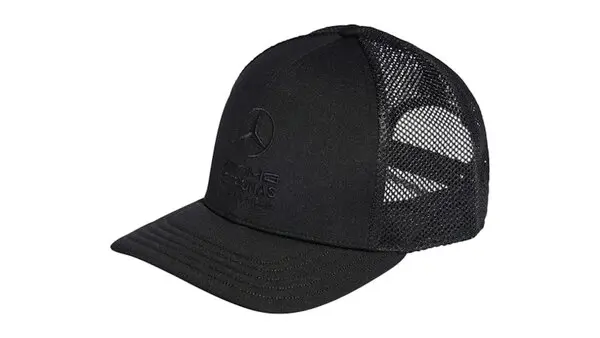 Adidas Mercedes Amg Petronas Formula 1 Team Night Trucker Cap - Black