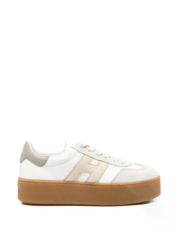 Hogan Logo Platform Sneakers - White