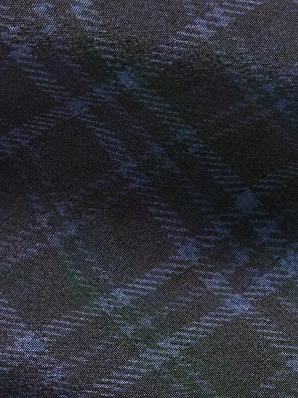Ralph Lauren Purple Label Plaid Silk Neck Tie - Blue