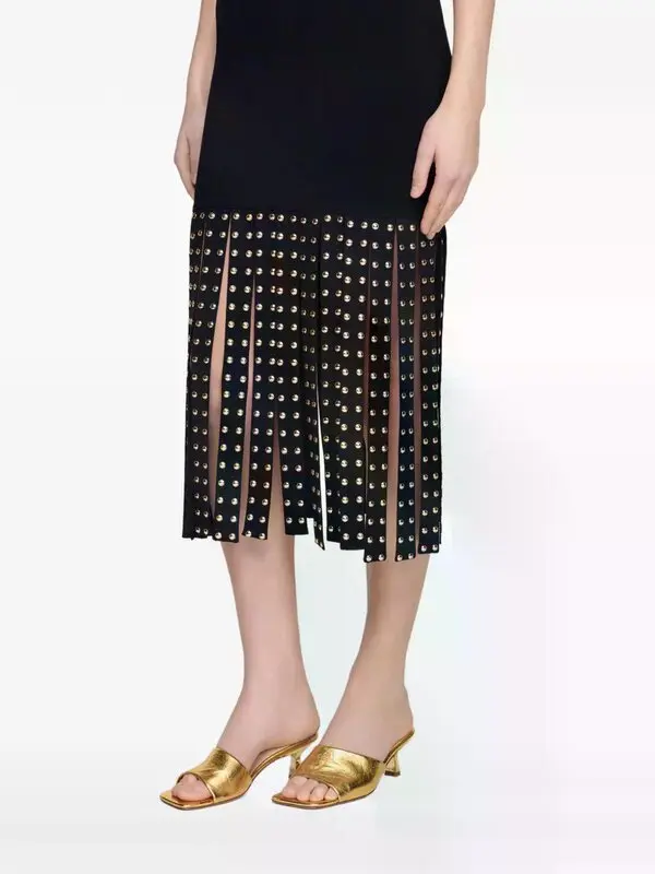 Sandro Studded Knit Midi Dress