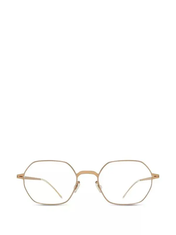 Mykita Santos Geometric Glasses - Gold