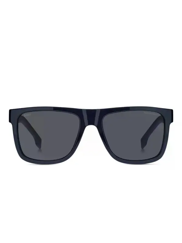 BOSS Rectangle Full Rim Sunglasses