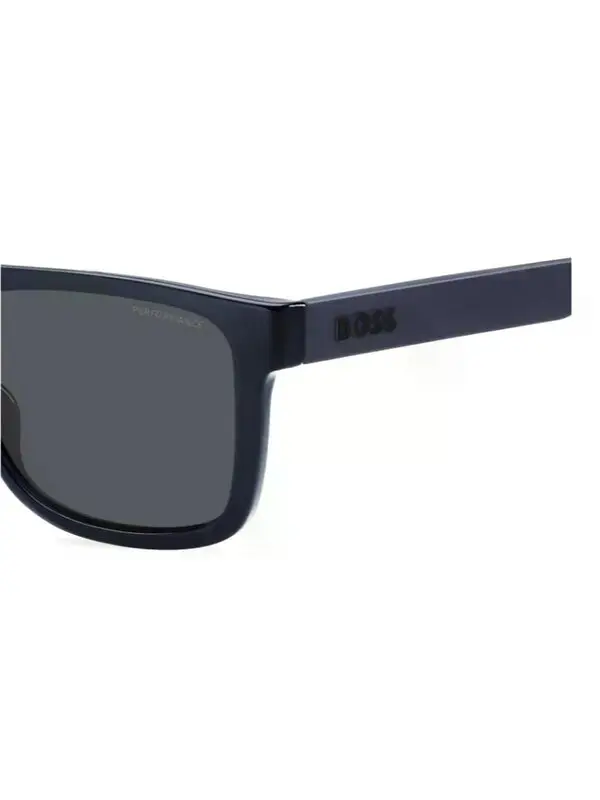 BOSS Rectangle Full Rim Sunglasses