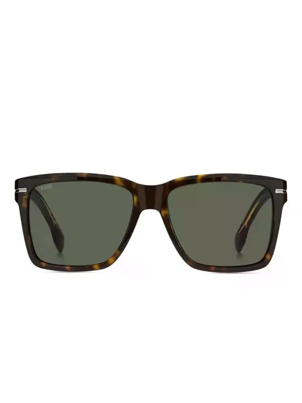 BOSS Square Frame Sunglasses - Brown