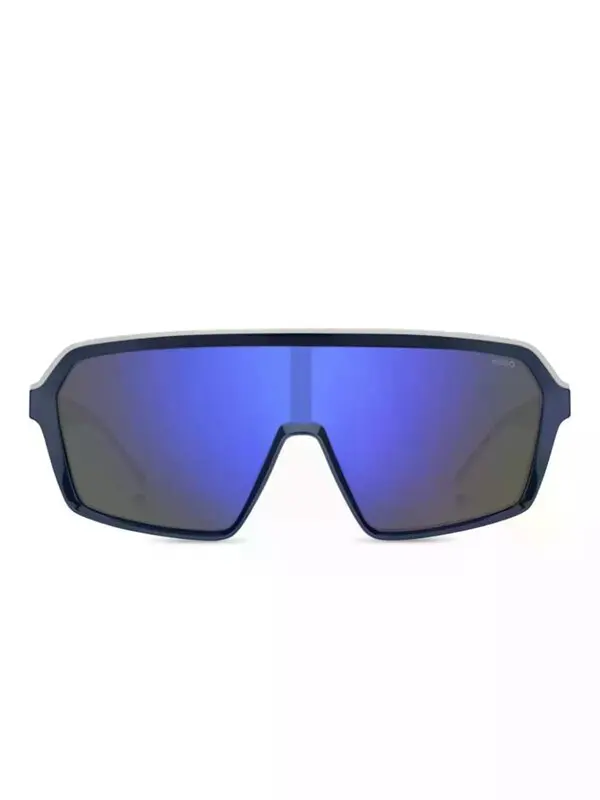 HUGO BOSS BR Mirrored Geometric Sunglasses - Blue
