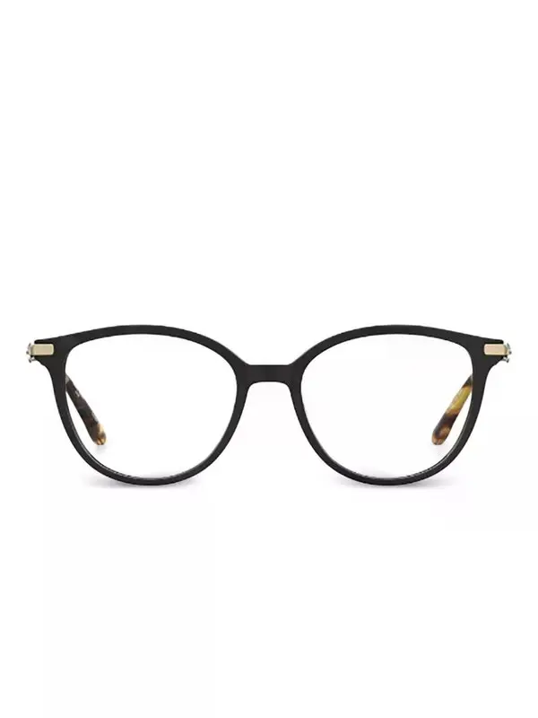 PIERRE CARDIN EYEWEAR Embellished Round-frame Glasses - Black