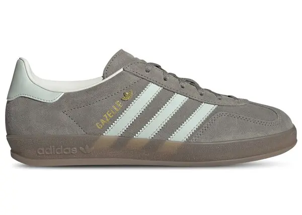 Adidas Gazelle Indoor - Silver Pebble/linen Green/gum