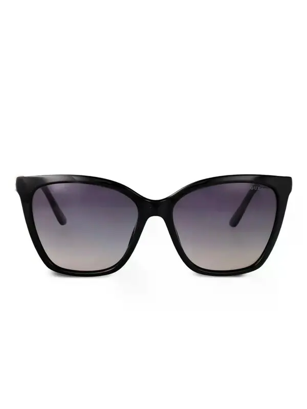 GUESS EYEWEAR Logo-detail Cat-eye Sunglasses - Black