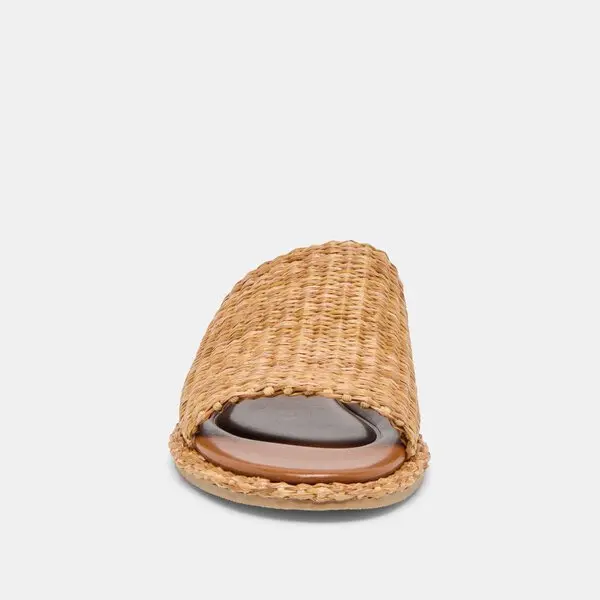 DOLCEVITA Ridge Raffia Slides