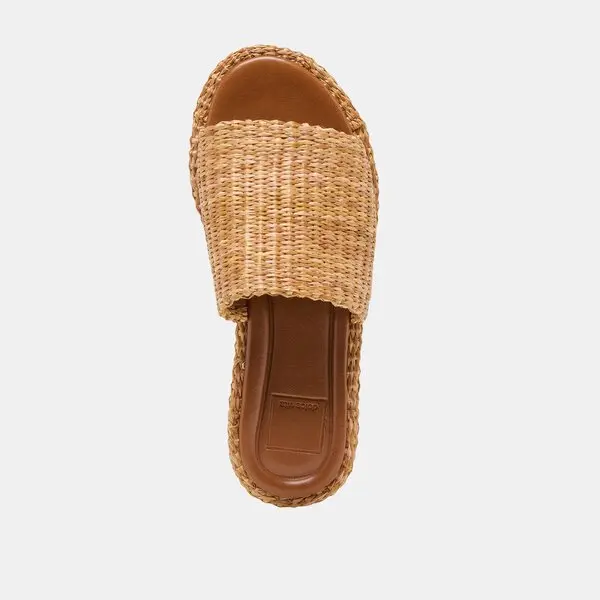 DOLCEVITA Ridge Raffia Slides