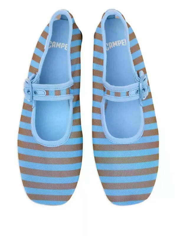Camper Casi Myra Striped Ballet Flats