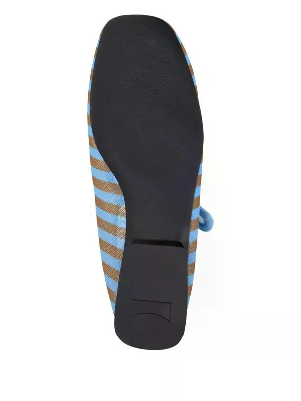 Camper Casi Myra Striped Ballet Flats