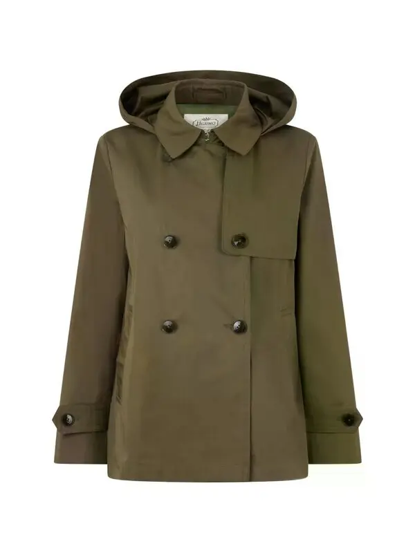 Herno Hooded Double-breasted Coat