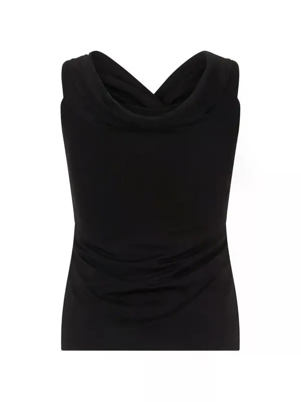 Emporio Armani Draped Strapless Top