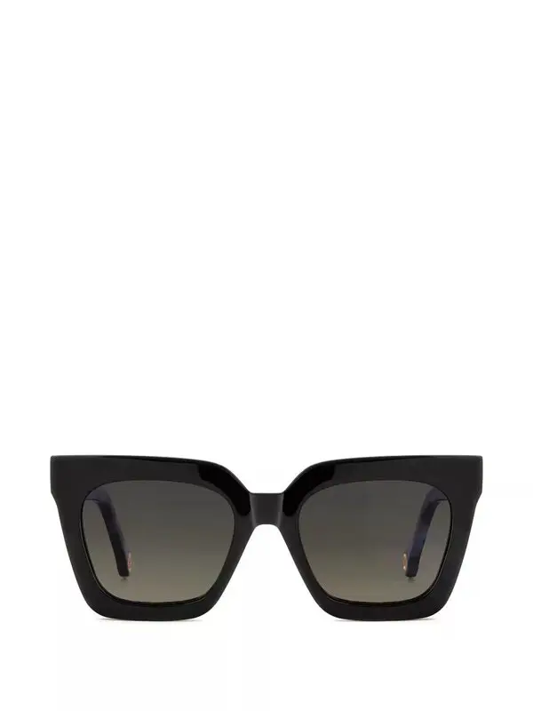 Carolina Herrera Square Frame Sunglasses - Blue