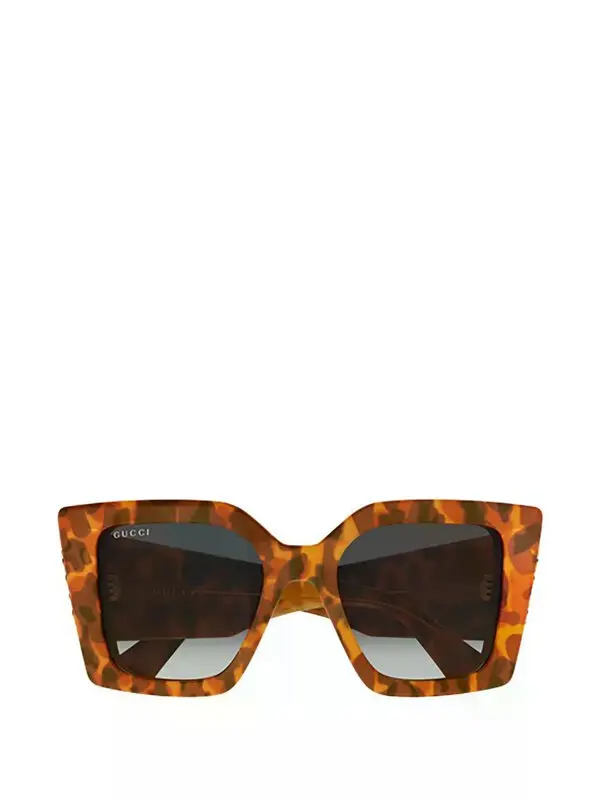 Gucci Square-frame Sunglasses - Brown