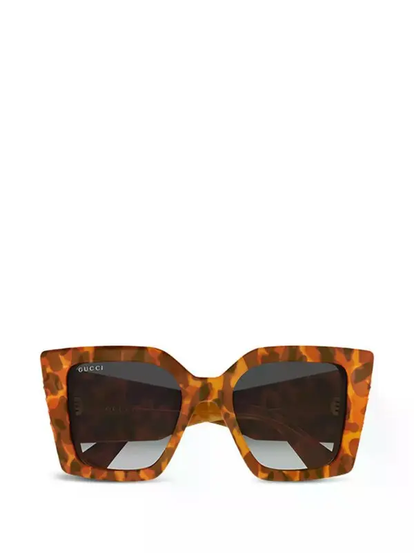 Gucci Square-frame Sunglasses - Brown