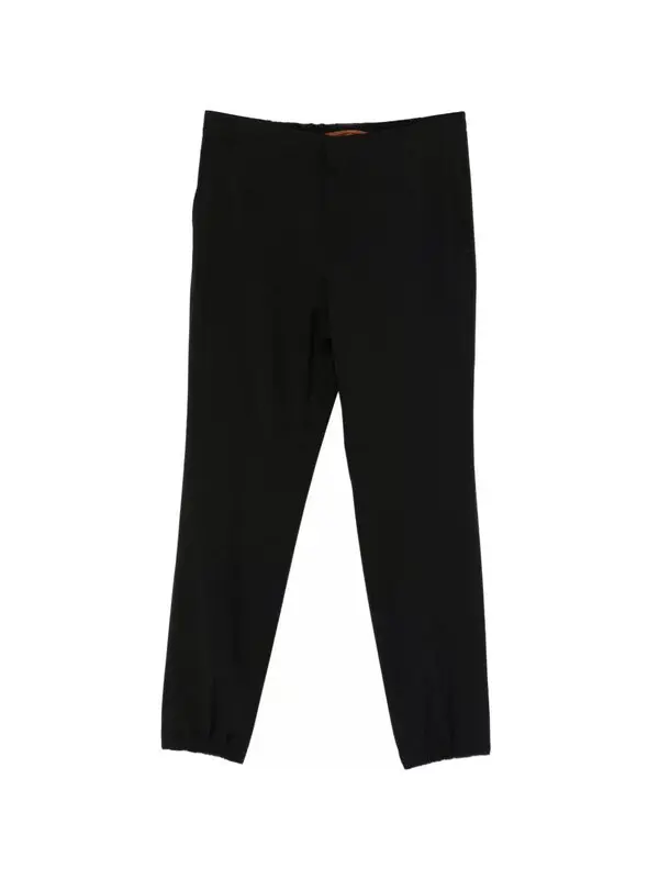 Zegna Concealed-fastening Gathered Trousers - Black