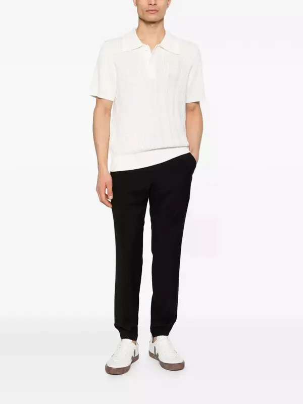 Zegna Gathered Hem Trousers - Black