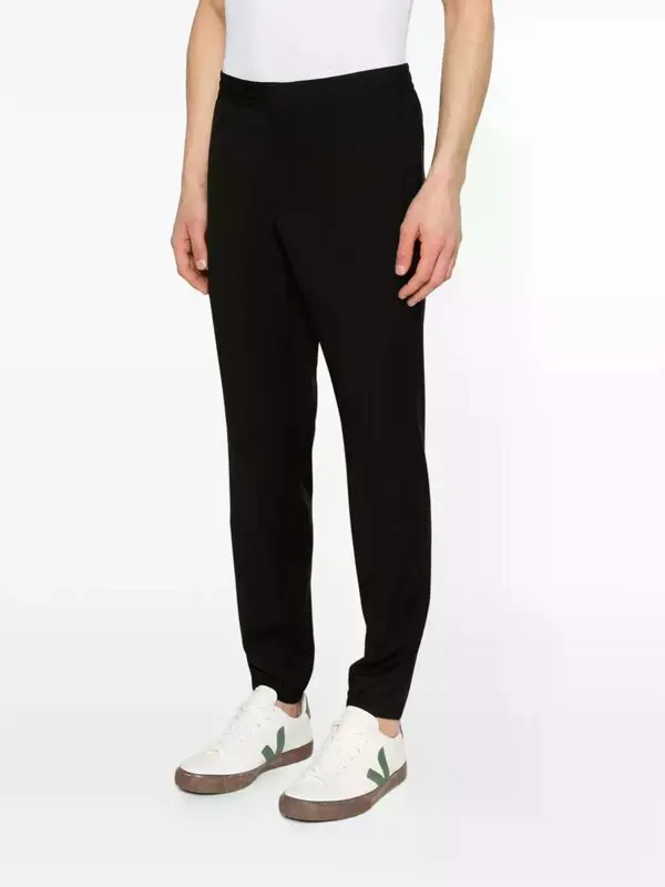 Zegna Gathered Hem Trousers - Black