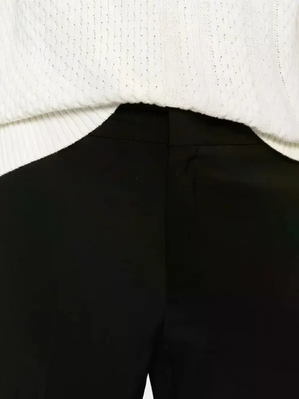Zegna Gathered Hem Trousers - Black