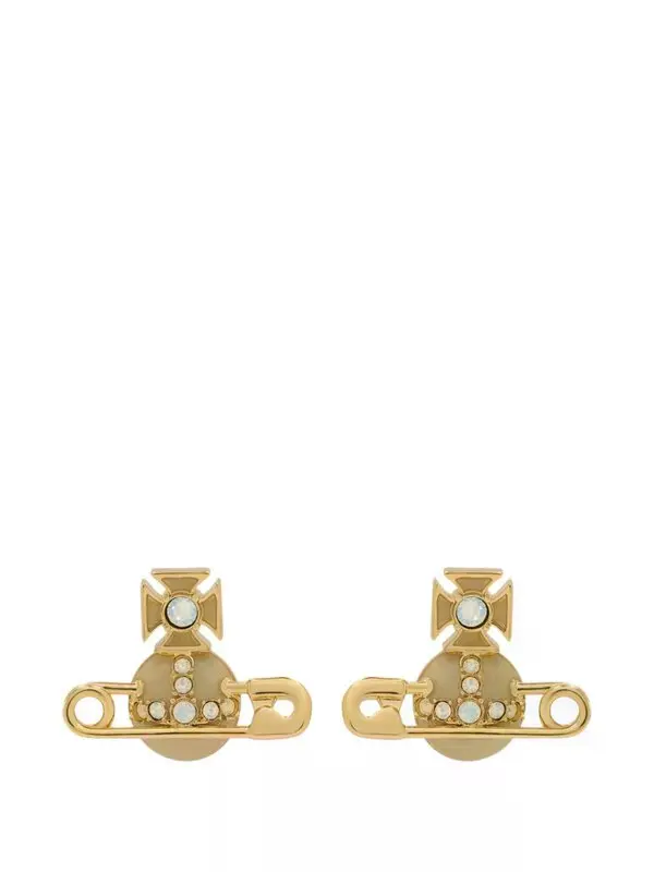 VIVIENNE WESTWOOD Crystal Orb Earrings - Gold