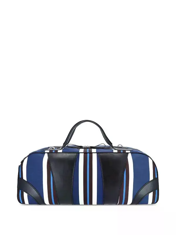 Dries Van Noten Striped Handle Holdall - Blue