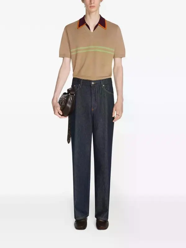 Dries Van Noten Embellished Buckle Messenger Bag