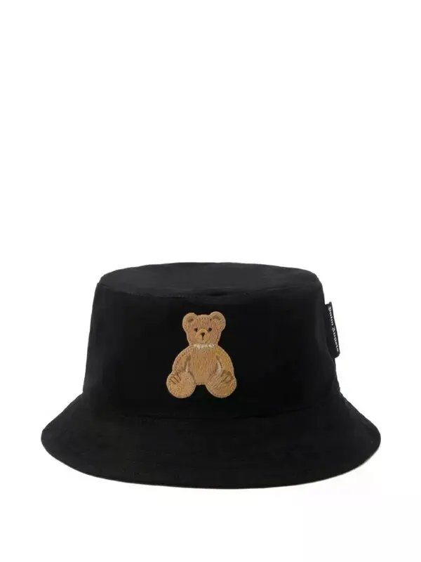 Palm Angels Embroidered Bear Bucket Hat