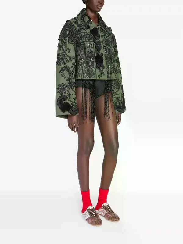 Dries Van Noten Shirred Micro Shorts