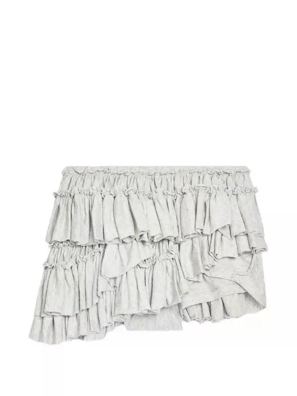 Dries Van Noten Ruffled Shorts - Grey