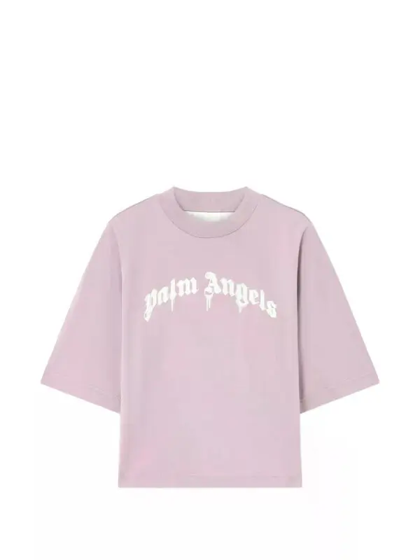 Palm Angels Logo Boxy T-shirt - Purple