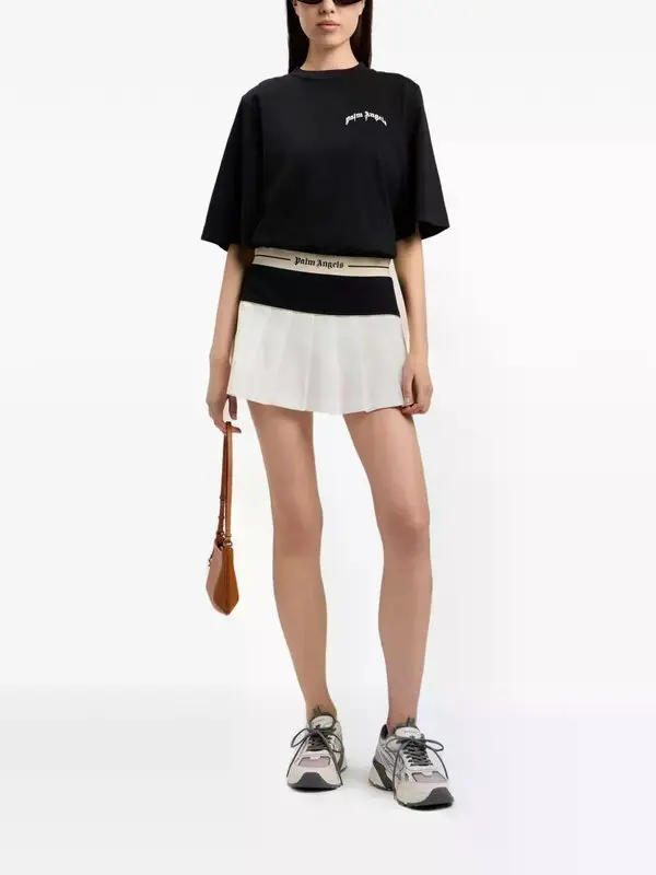 Palm Angels Logo-print Cropped T-shirt