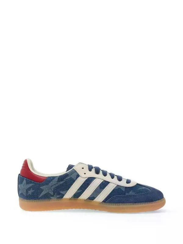 Adidas Samba Star-print Sneakers - Blue