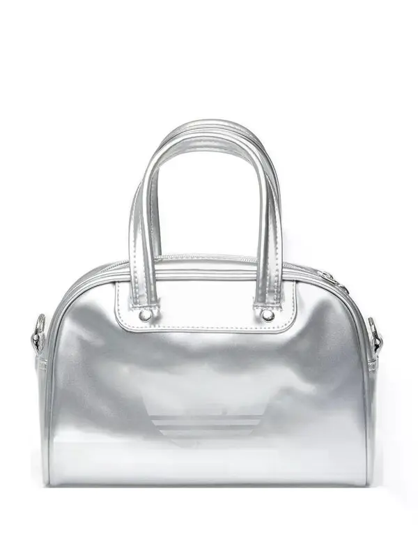 Adidas Mini Logo-print Tote Bag - Silver