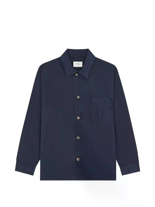 Saint Laurent Cassandre Shirt Jacket - Blue