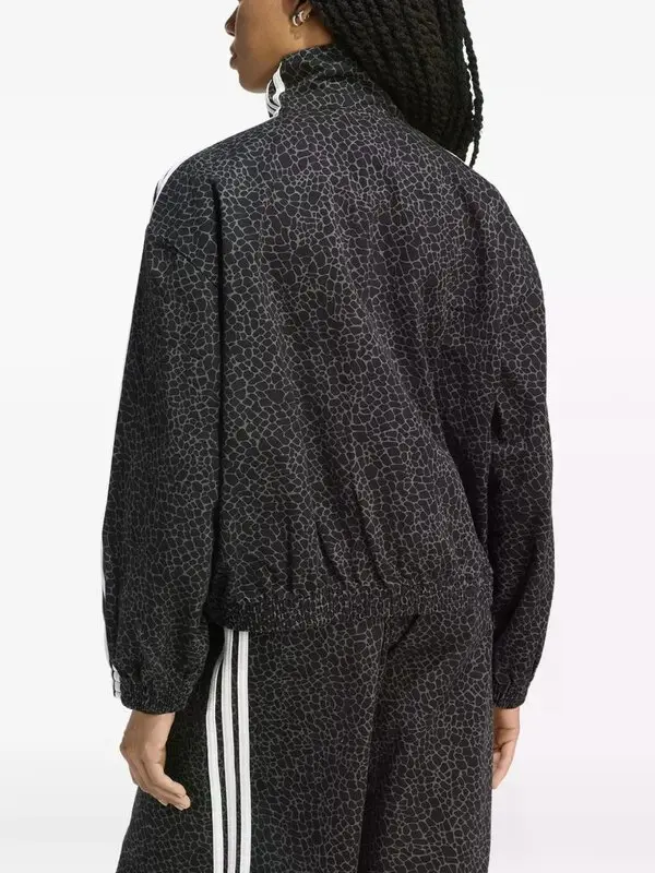 Adidas Striped Mockneck Jacket