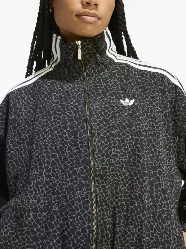 Adidas Striped Mockneck Jacket