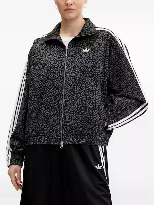 Adidas Striped Mockneck Jacket