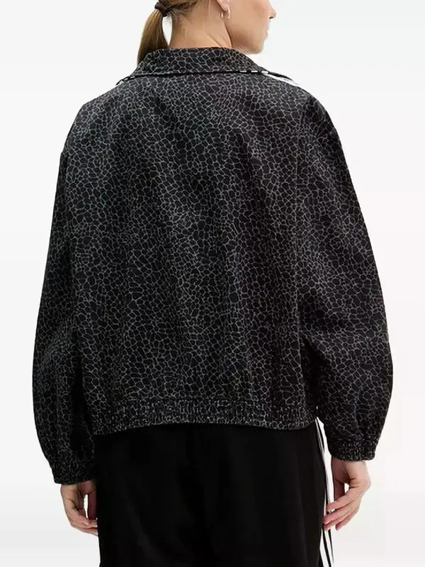 Adidas Striped Mockneck Jacket