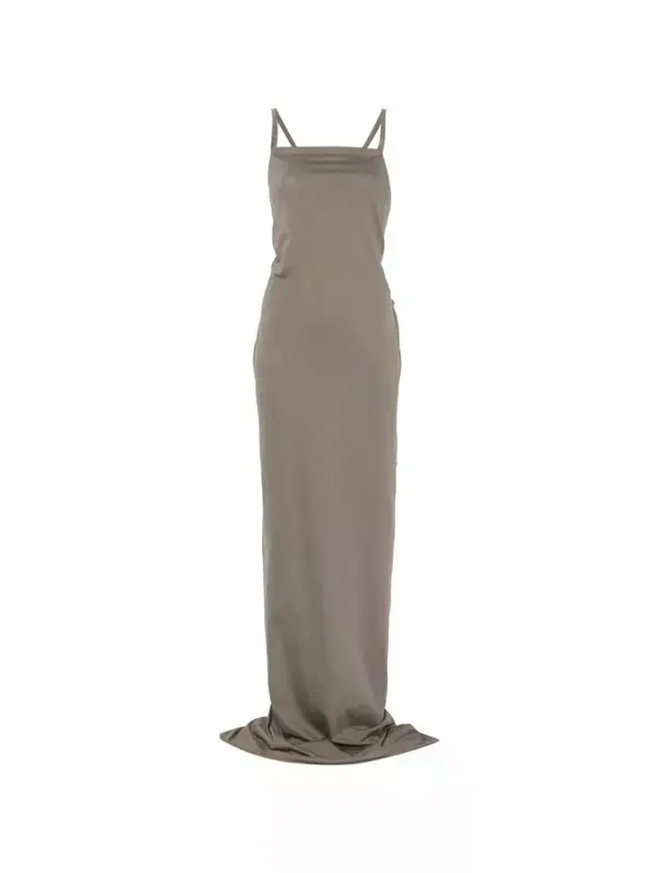 Rick Owens Temple Gown Spaghetti-strap Maxi Dress - Grey