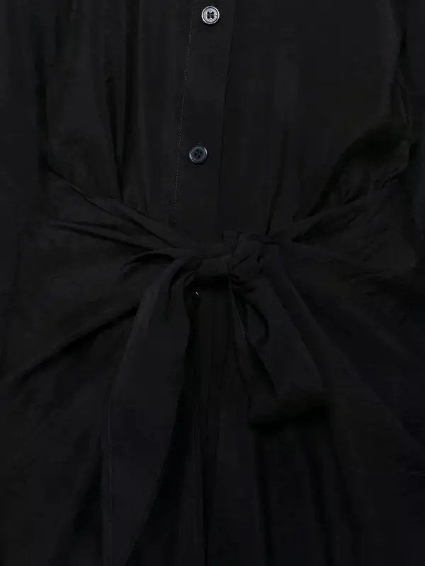 Emporio Armani Long-sleeve Buttoned Midi Dress - Blue