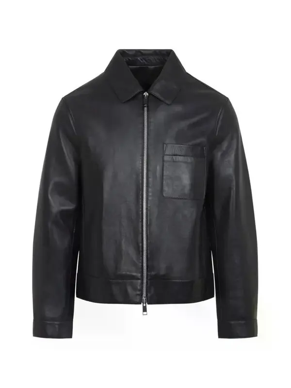 YVES SALOMON Zip-fastening Leather Jacket